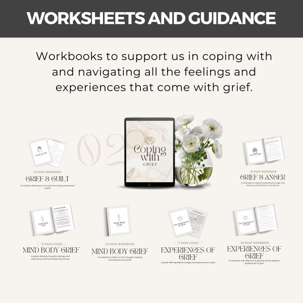 Grief & Loss Worksheets Mega Bundle {Course} - Self Development Collective